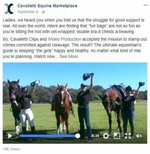 Cavalletti Clips Video | Horse Riding Sports Bras | Sports Bras Direct